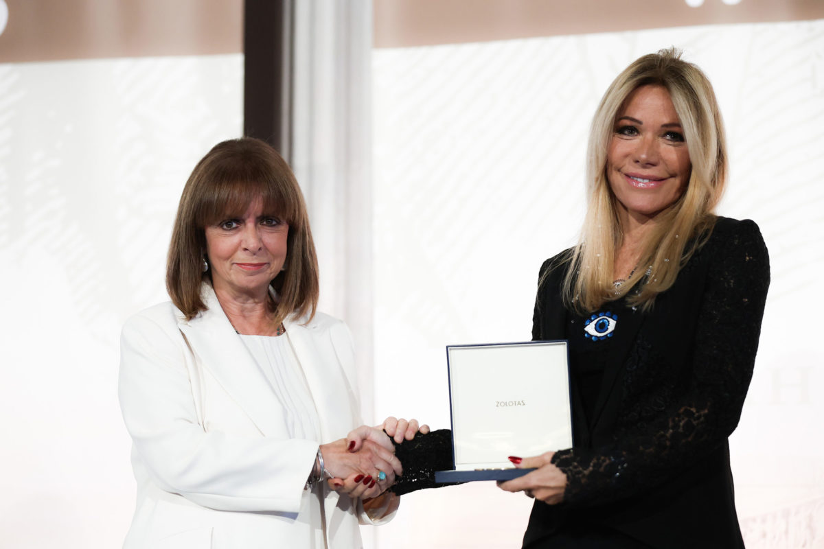 Η Κατερίνα Σακελλαροπούλου στην εκδήλωση μνήμης του εθνικού ευεργέτη ...